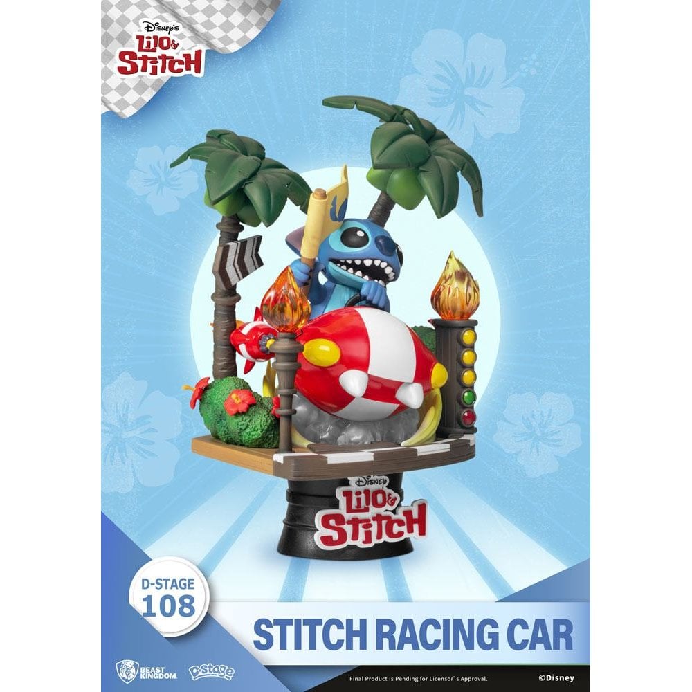 Beast Kingdom Toys Lilo & Stitch D-Stage Stitch Racing Car